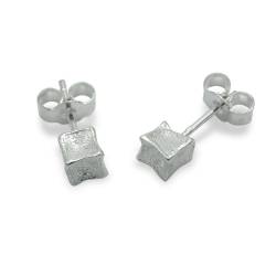 Tiny cube studs - Genna Delaney Jewellery Artist